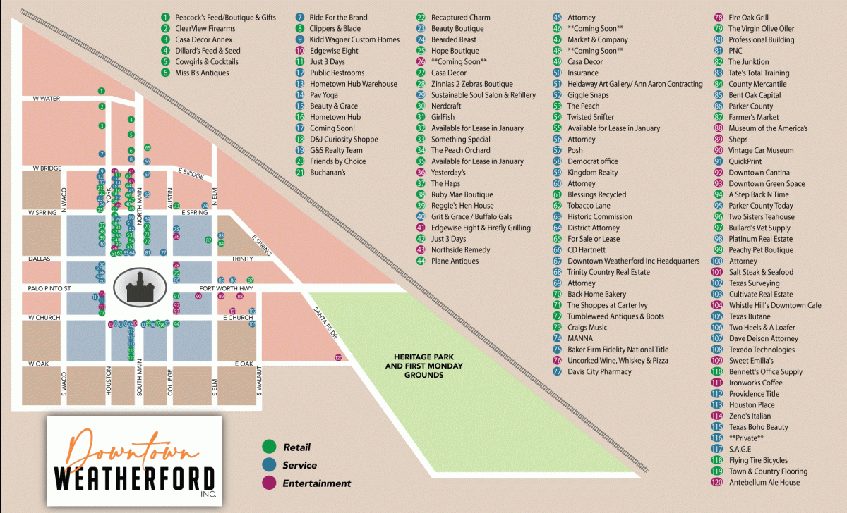 DIRECTORY – Downtown Weatherford